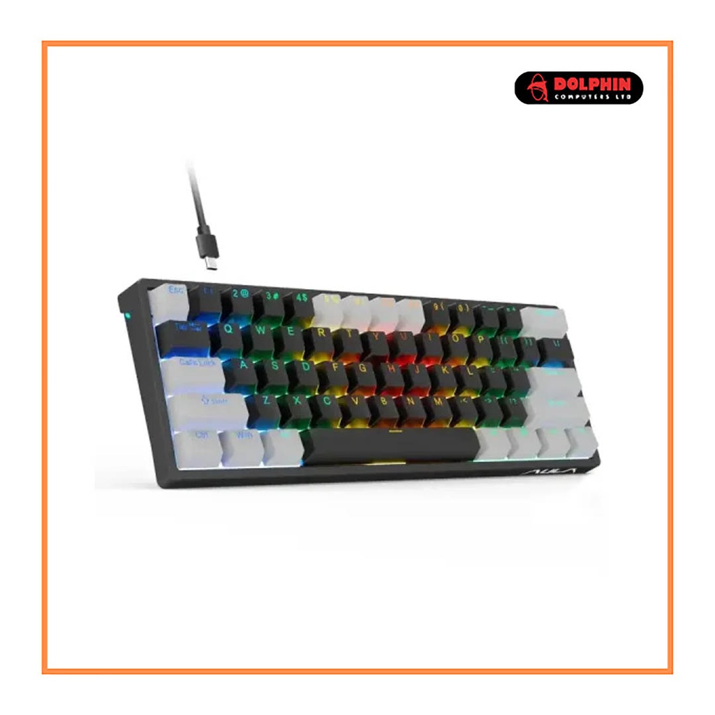 AULA F3261 Type-C Hot Swappable RGB Mechanical Gaming Keyboard ...