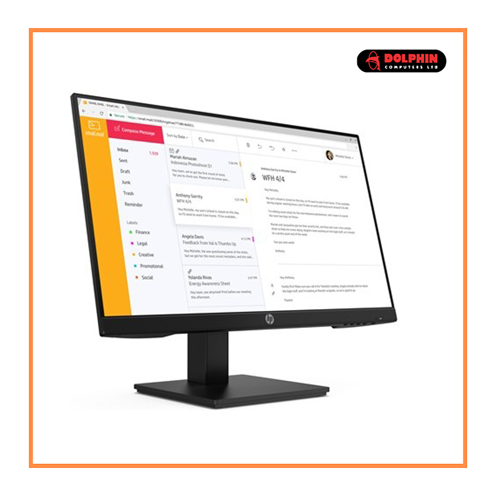 HP P24h G4 23.8 Inch FHD IPS Monitor | Dolphin Computer Ltd.